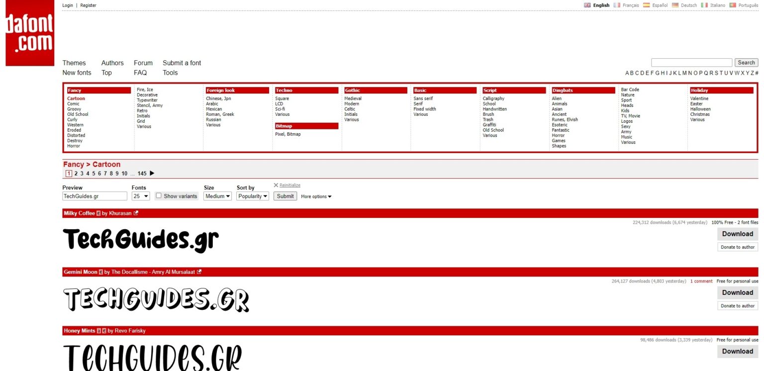 Γραμματοσειρές: Από που να τις κατεβάζεις νόμιμα και δωρεάν